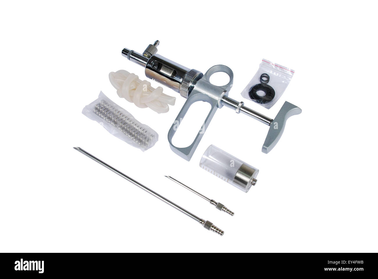 Special tools for veterinarians. A gun for injection Cattle with ...