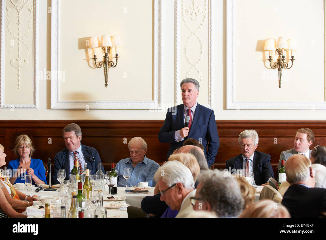 Jerry White at the Oldie Literary Lunch 21/07/16 Stock Photo - Alamy