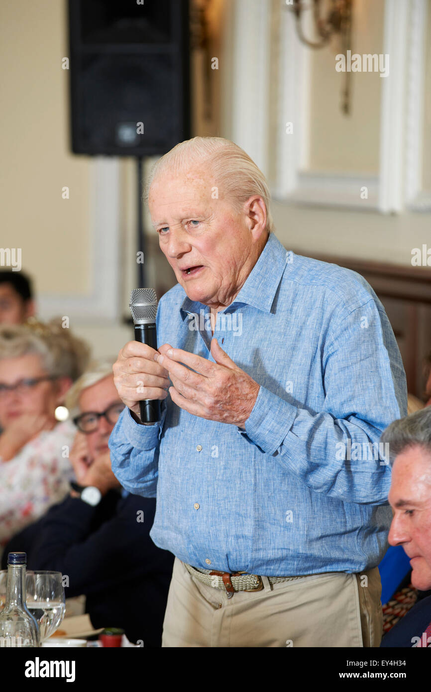 John Julius Norwich at the Oldie Literary Lunch 21/07/15 Stock Photo ...