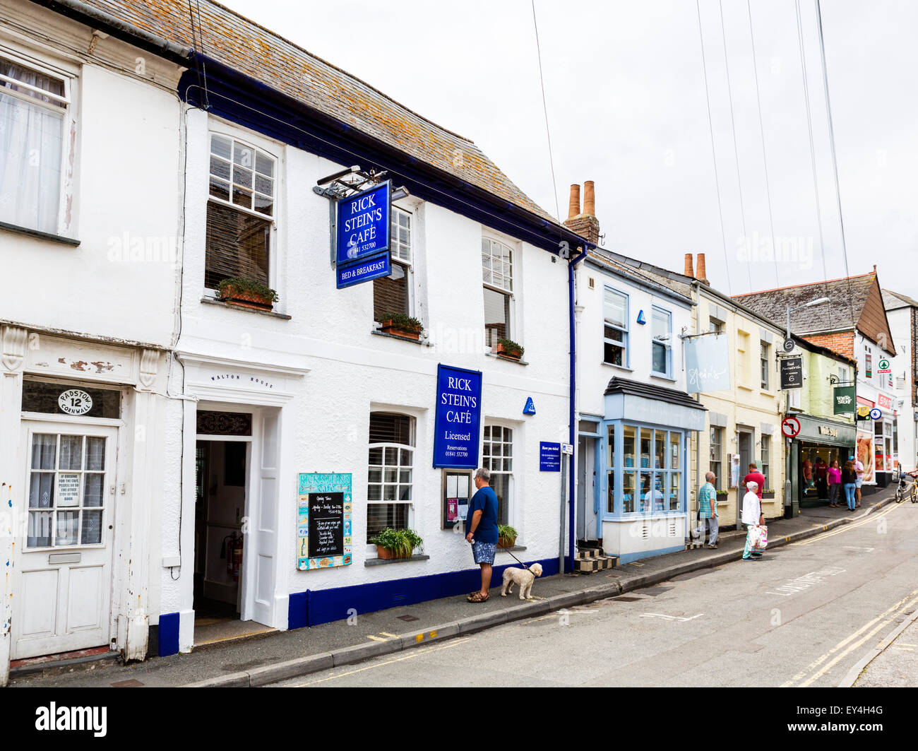 Rick Stein's Cafe and Stein's Shop on Middle Street in Padstow ...