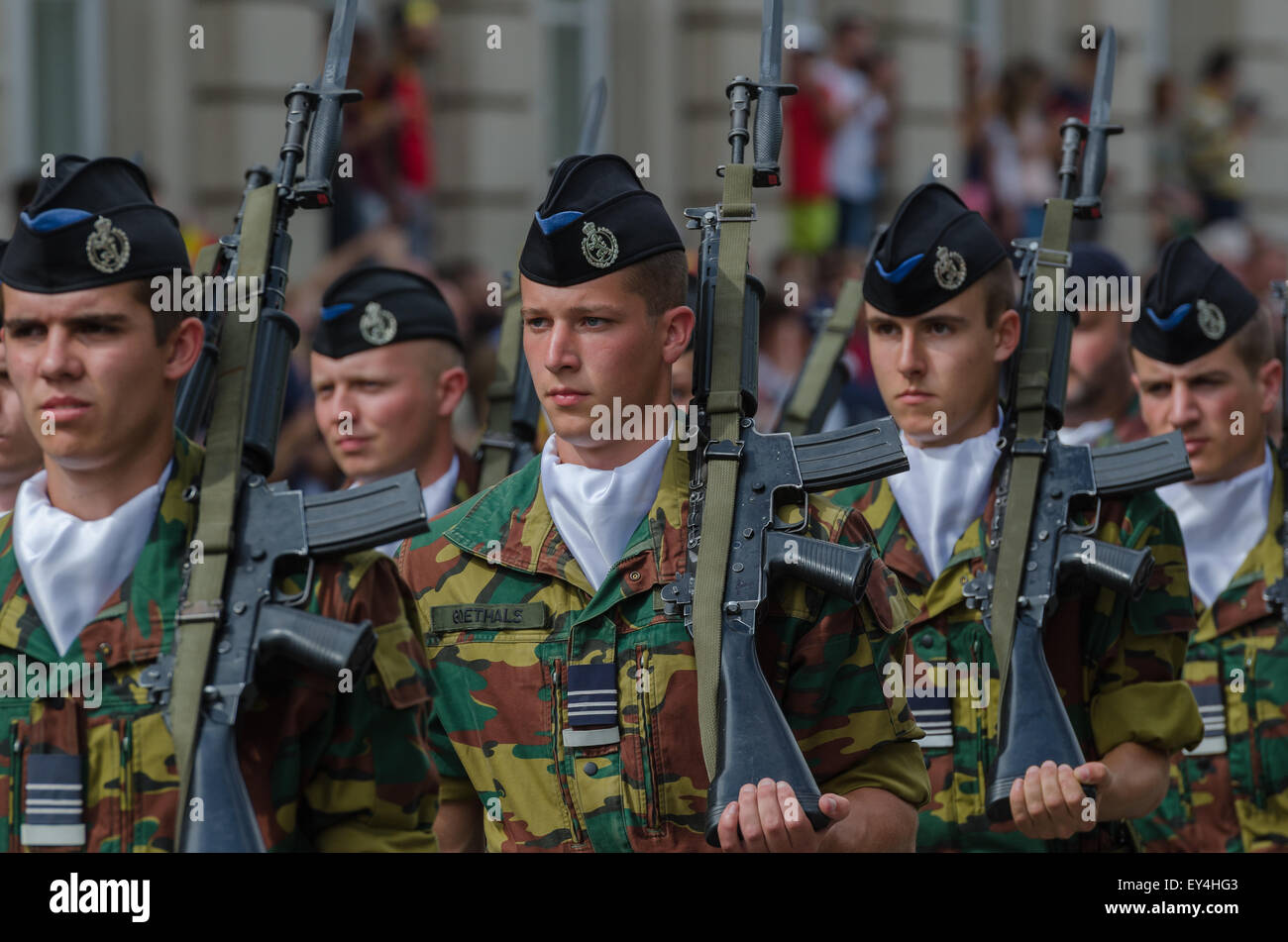 A military parade during the national holiday, it is celebrated ...