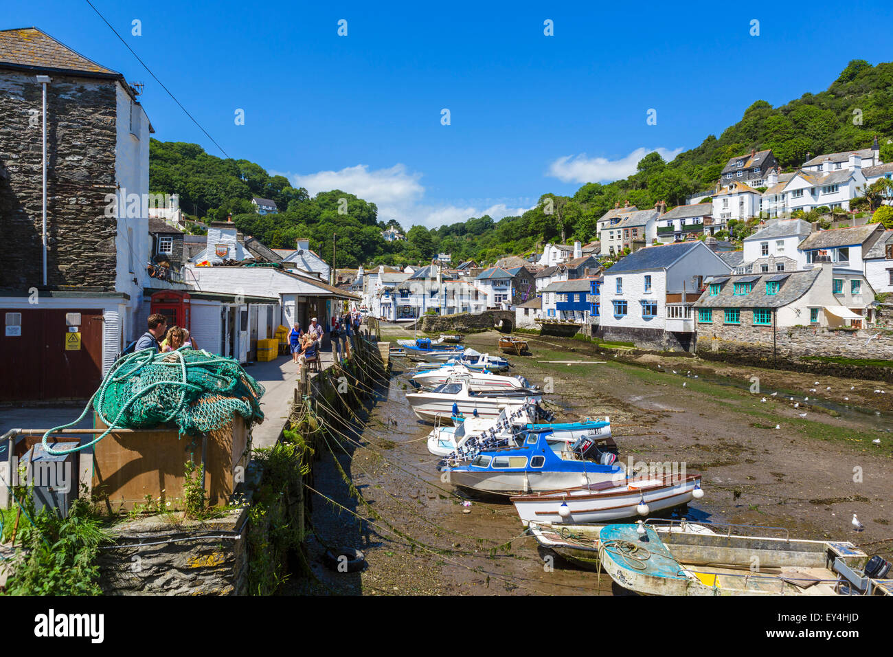 Harbour polperro cornwall south england hi-res stock photography and ...