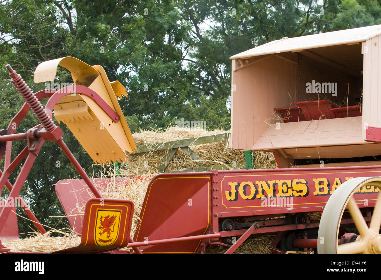 Jones Baler, Baler demonstration at a show ground Stock Photo - Alamy