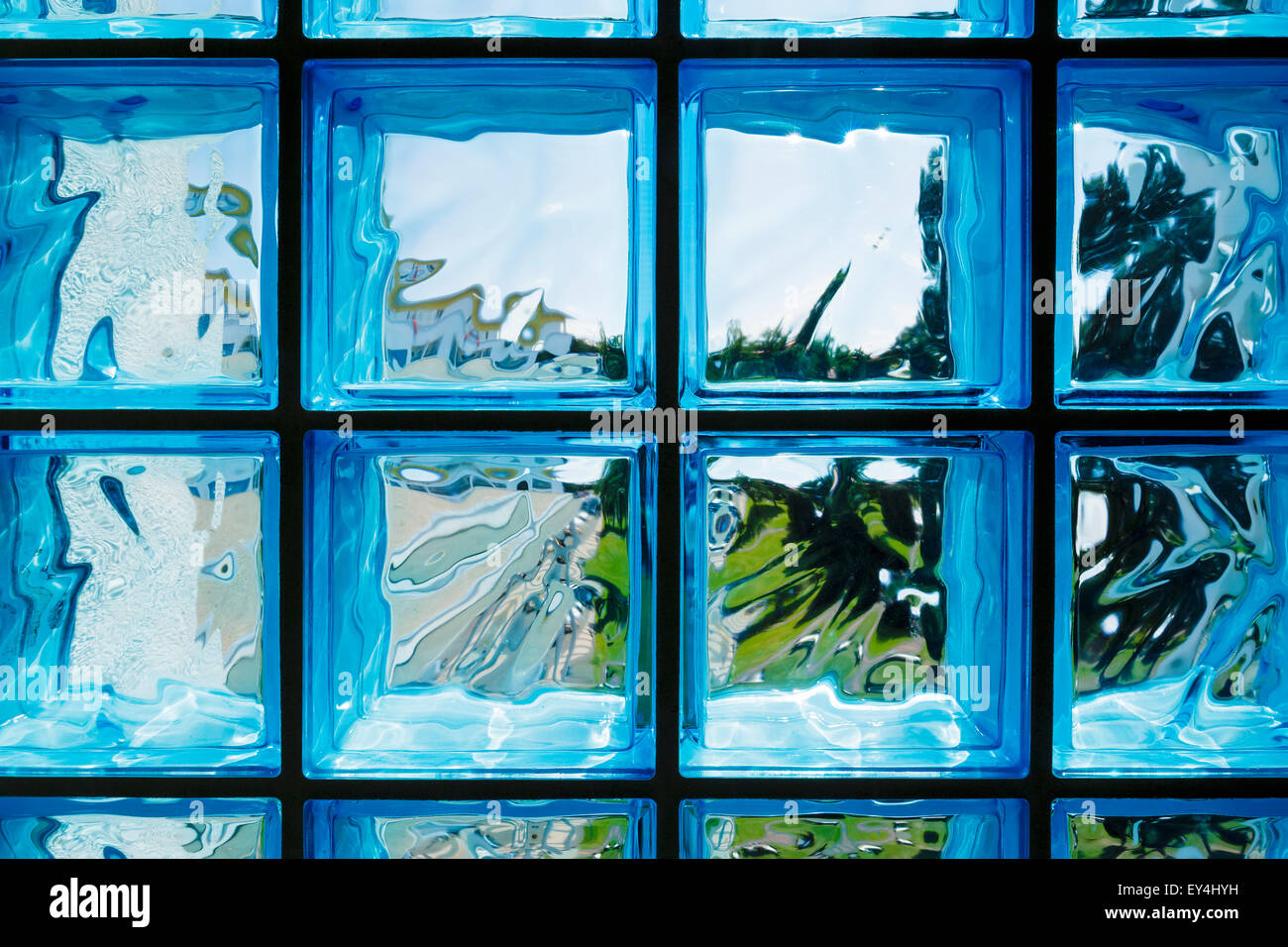 Pattern of the glass block wall Stock Photo - Alamy