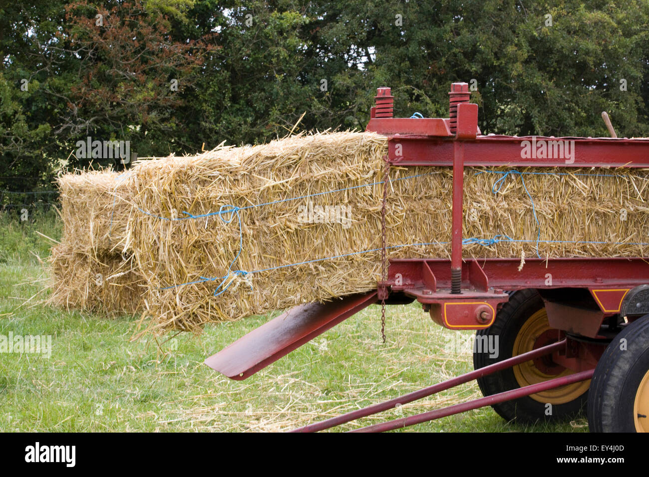 Jones Baler, Baler demonstration at a show ground Stock Photo - Alamy