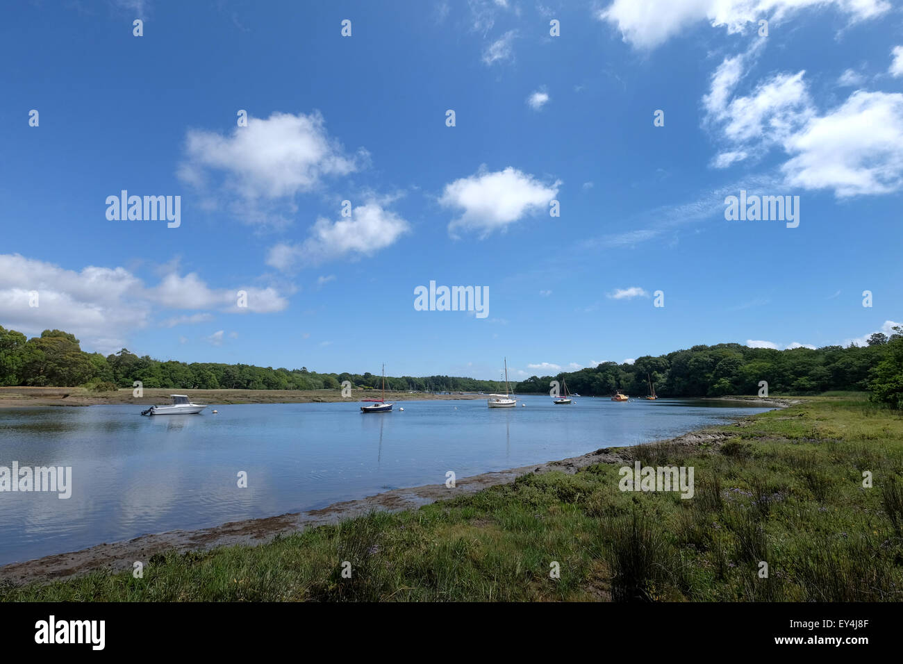 View of the Beaulieu River Stock Photo - Alamy
