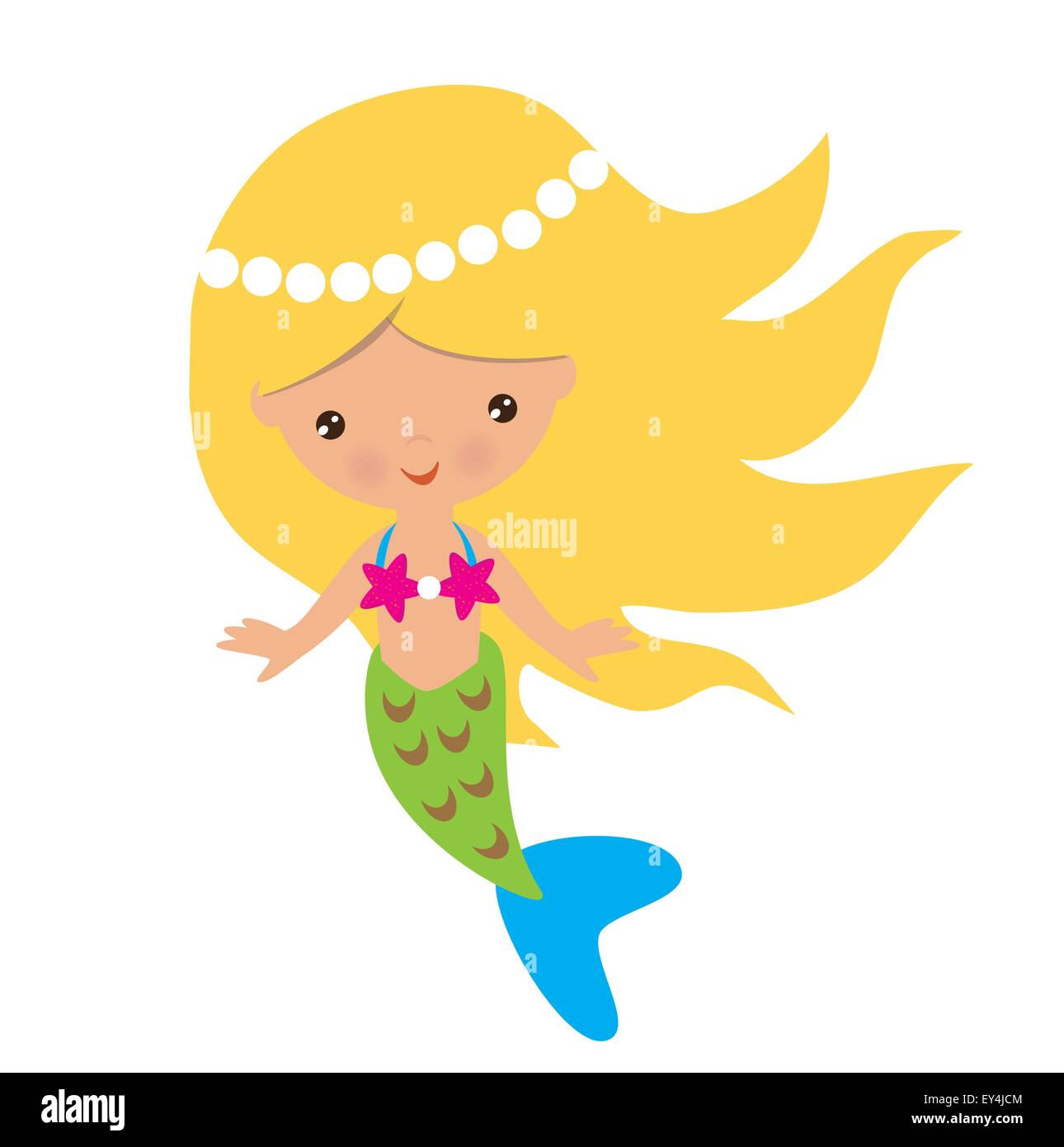 Mermaid vector illustration Stock Vector Image & Art - Alamy