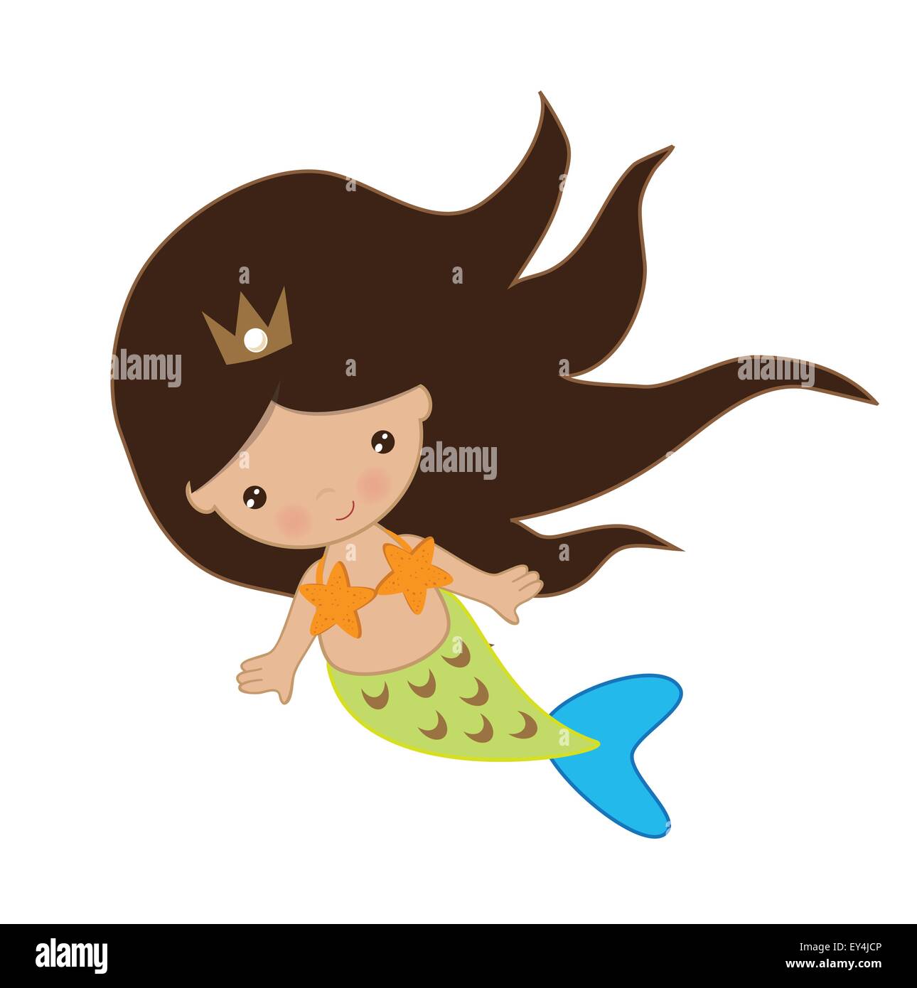 Mermaid vector illustration Stock Vector Image & Art - Alamy