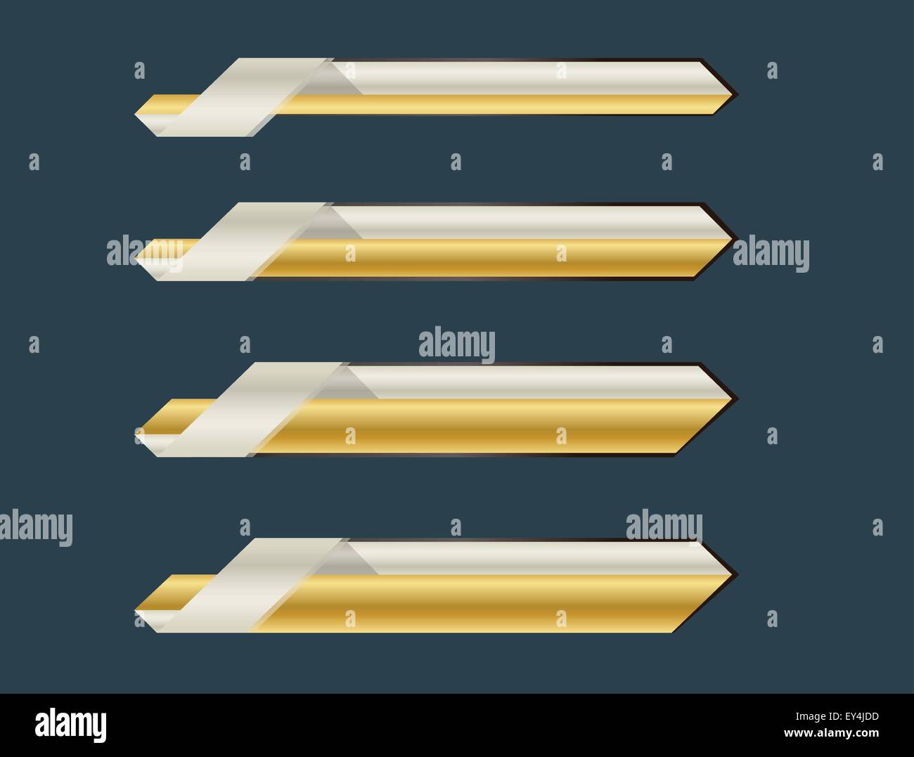 Ribbon gold lower third banner bar name Stock Vector Image & Art - Alamy