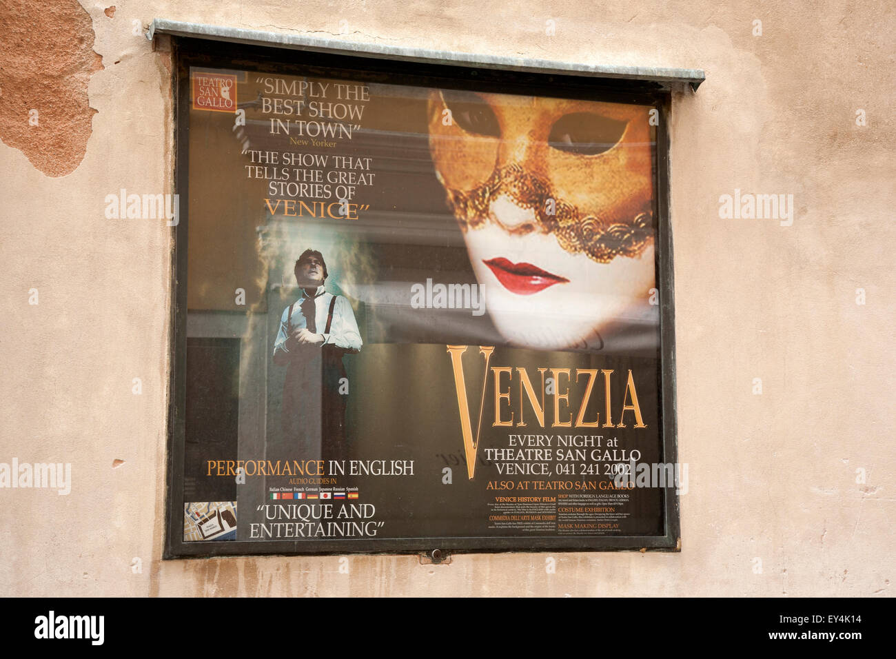 Venezia Show Poster, Venice; Italy Stock Photo - Alamy