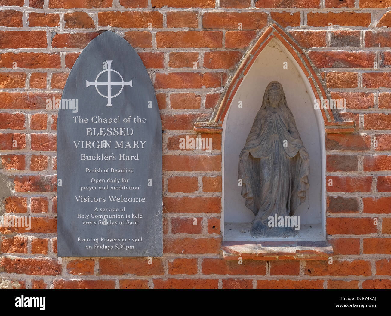 Chaple of the Blessed Virgin Mary, Buckler's Hard village in the New ...