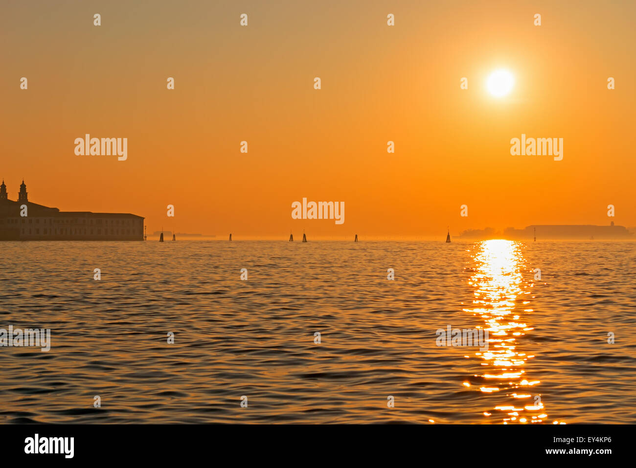 famous Venice at sunset in Italy Stock Photo - Alamy