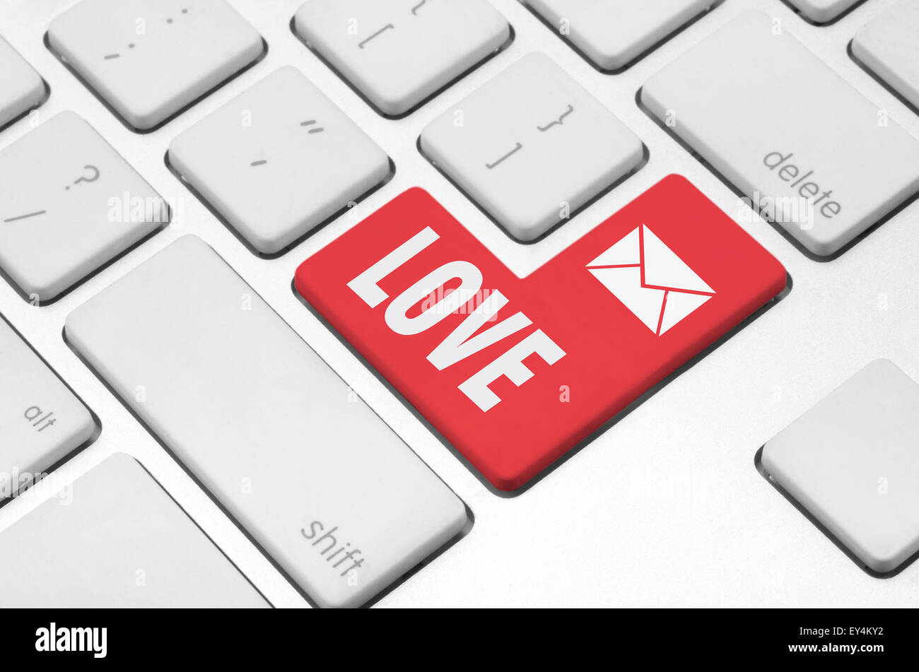 Love button key keyboard hi-res stock photography and images - Alamy