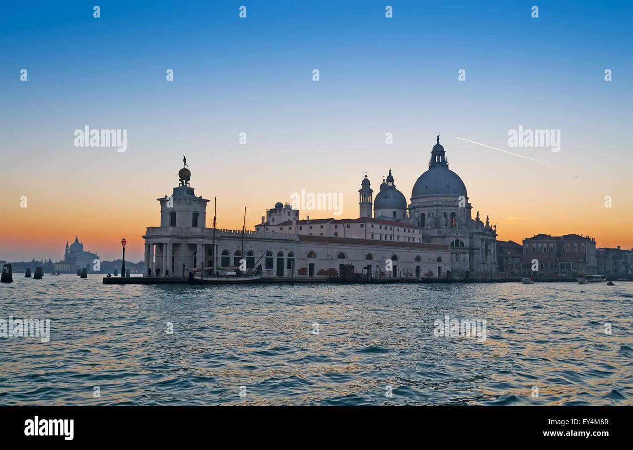 famous Venice at sunset in Italy Stock Photo - Alamy