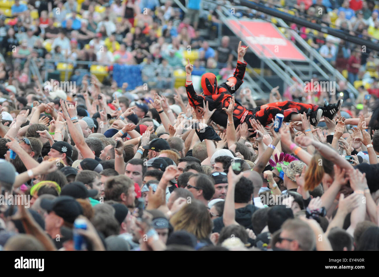 Rock on the Range Heavy Metal Music Festival at Mapfire Stadium in ...