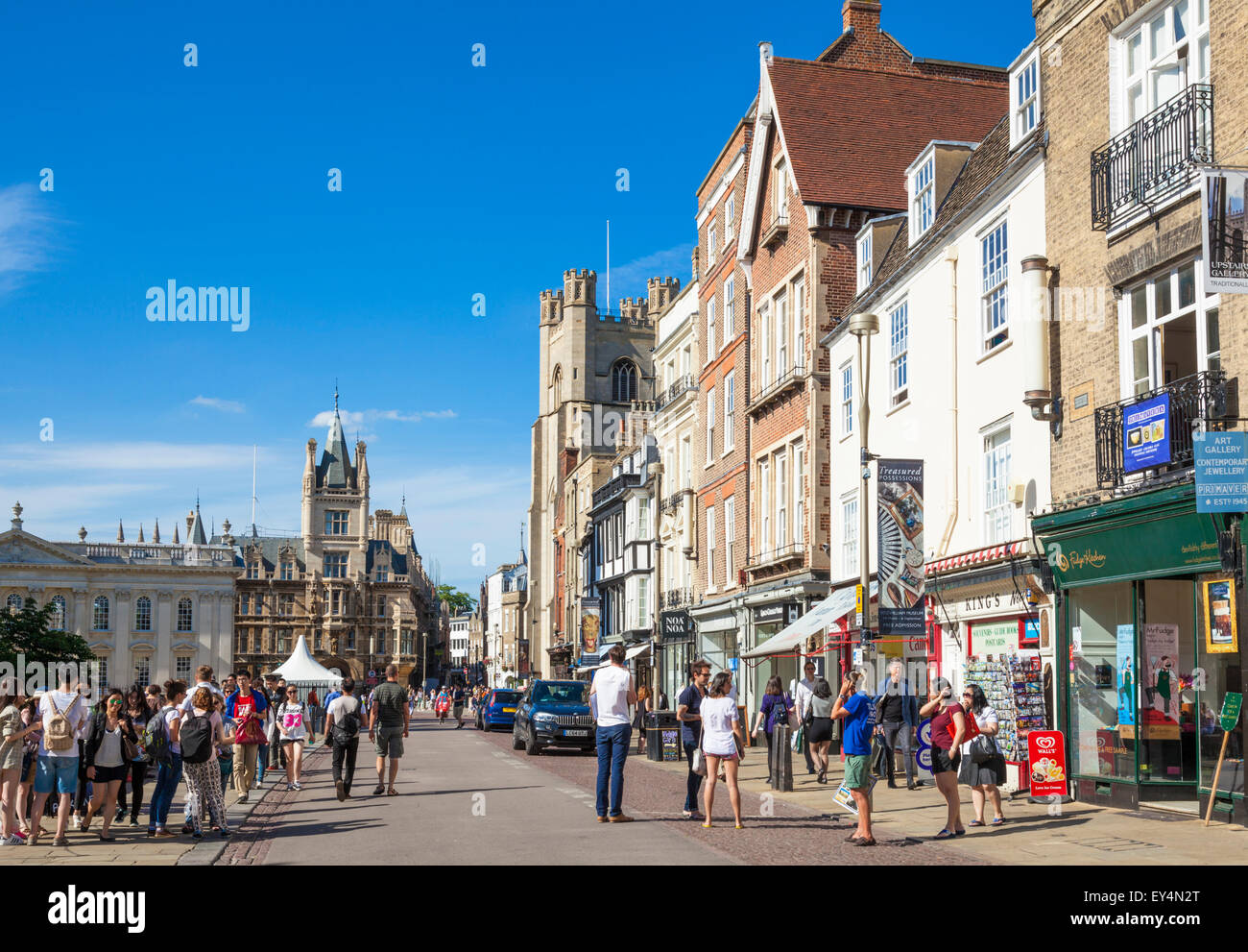 Kings Parade Cambridge City Centre Cambridge Cambridgeshire England UK ...