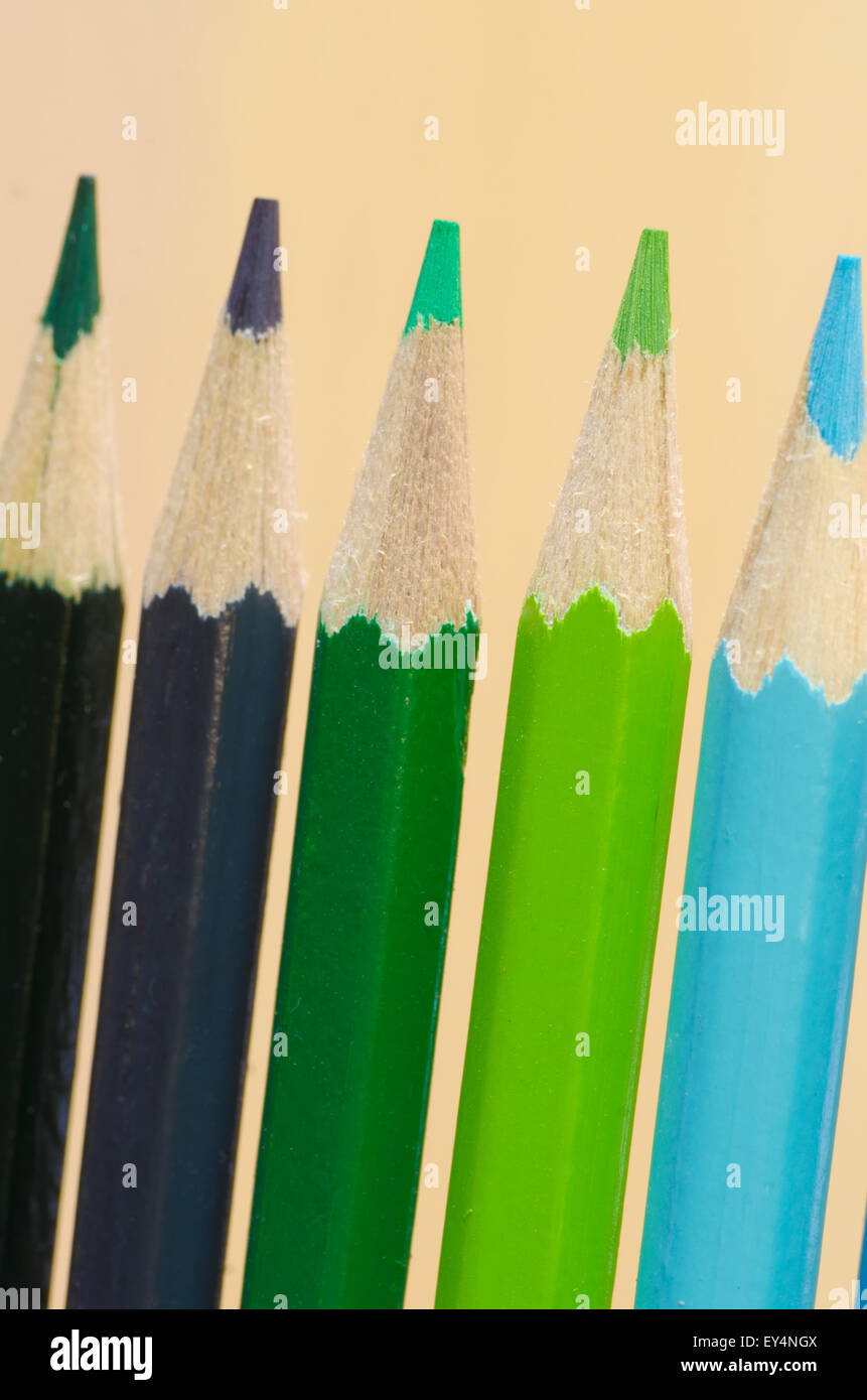 closeup to multicolored crayons composition Stock Photo - Alamy