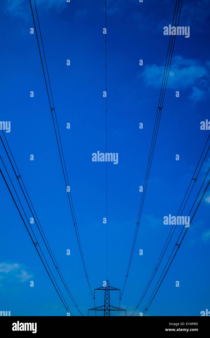 Powerlines power lines hi-res stock photography and images - Alamy