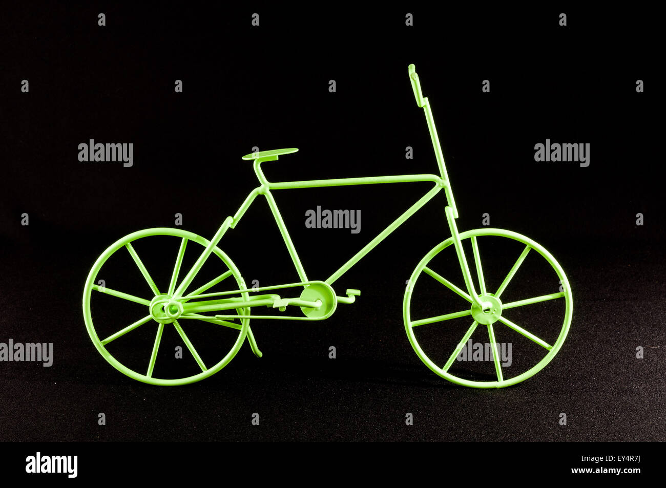 Green Ancient Bicycle Stock Photo - Alamy