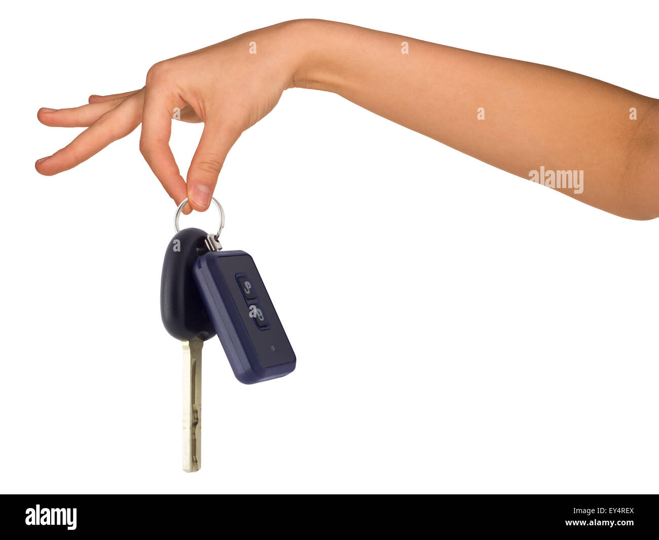Humans hand holding car keys Stock Photo - Alamy