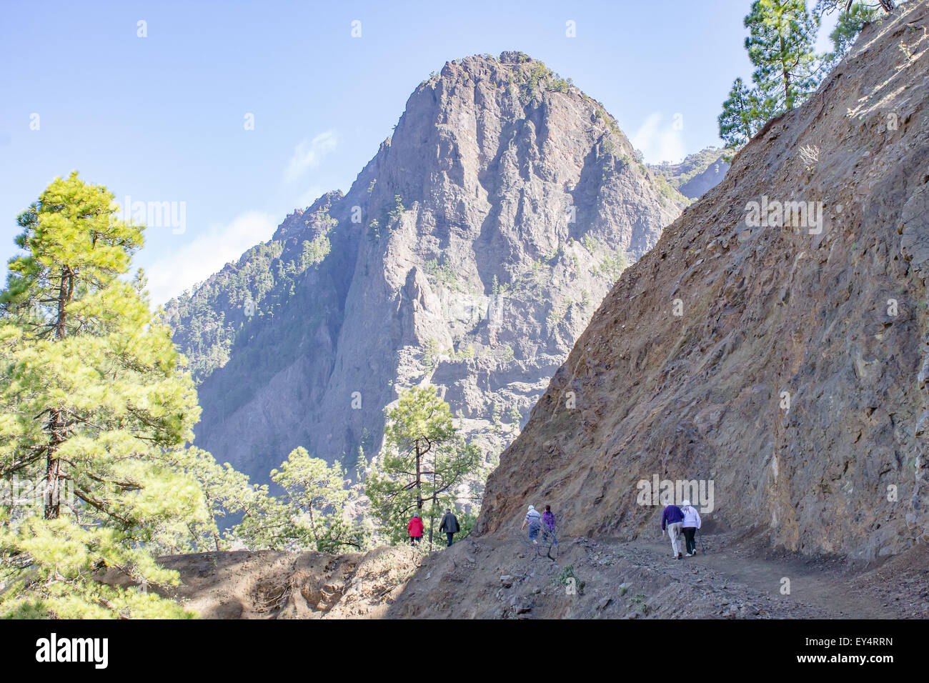 The Caldera de Taburiente National Park in La Palma, Canary Island ...