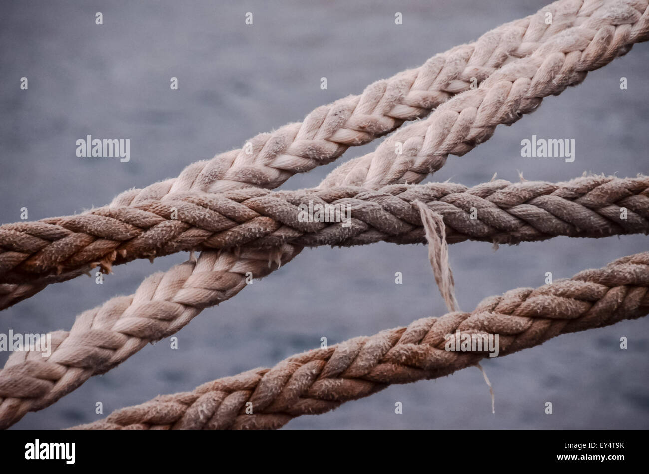 Old Vintage Naval Rope Stock Photo - Alamy