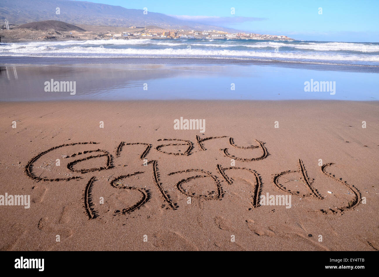 Word Written on the Sand Stock Photo - Alamy