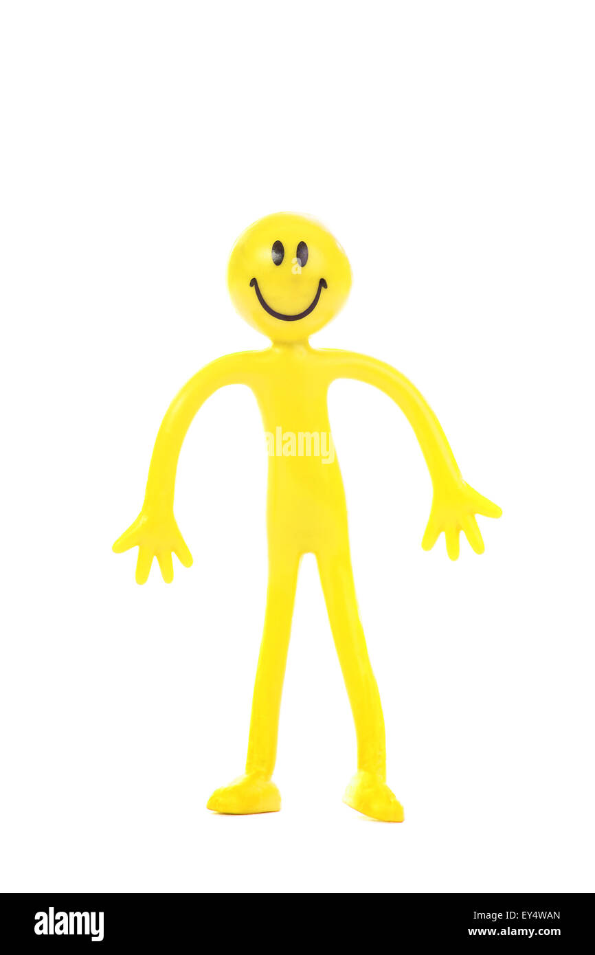 The yellow smiling man Stock Photo - Alamy