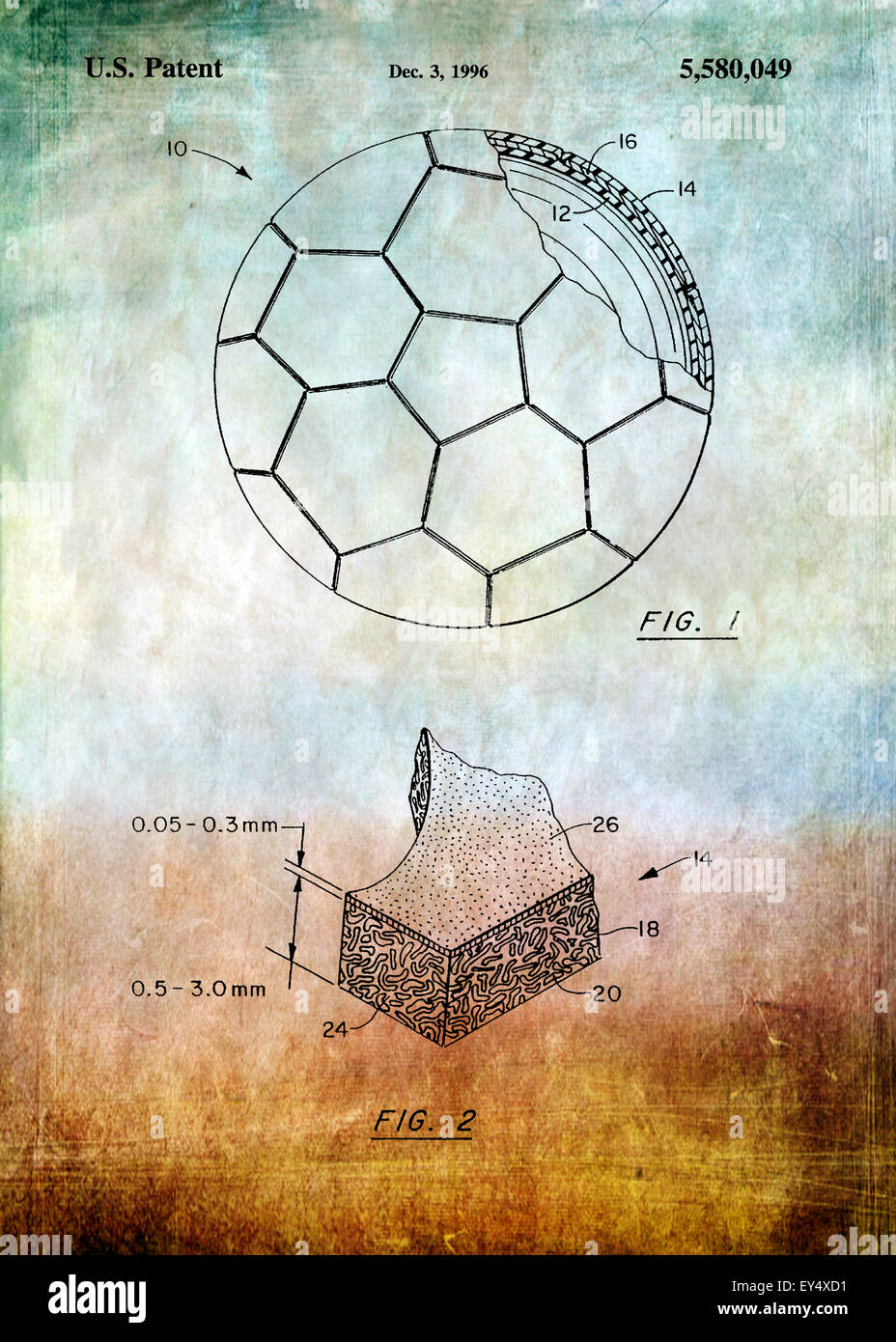 Football patent Photograph - Patent Art - Fine Art Photograph Based On ...