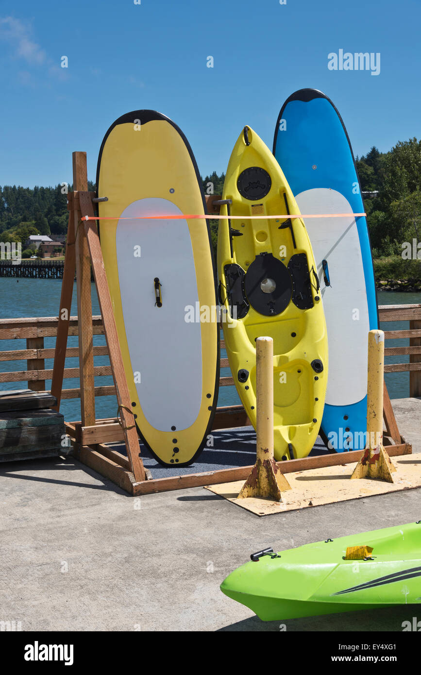 Kayaks for rent in Astoria Oregon Stock Photo - Alamy