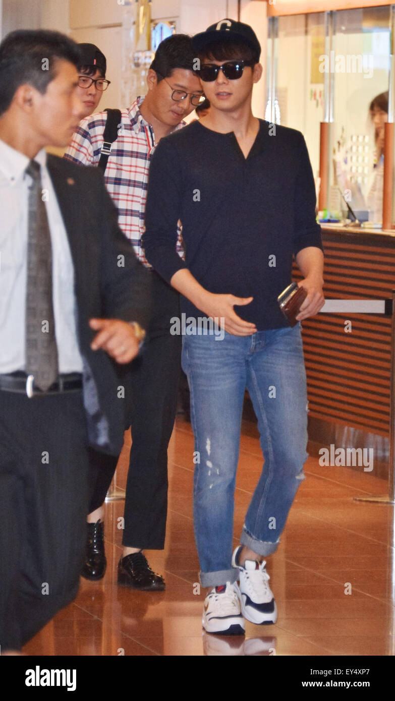 JYJ, Yoochun, July 21, 2015, Tokyo, Japan : Korean singer Yoo-chun Park ...