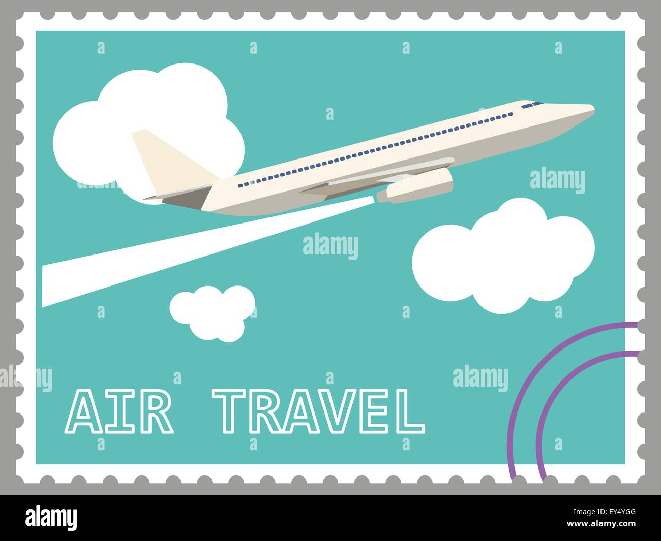Vintage airplane postcard hi-res stock photography and images - Alamy