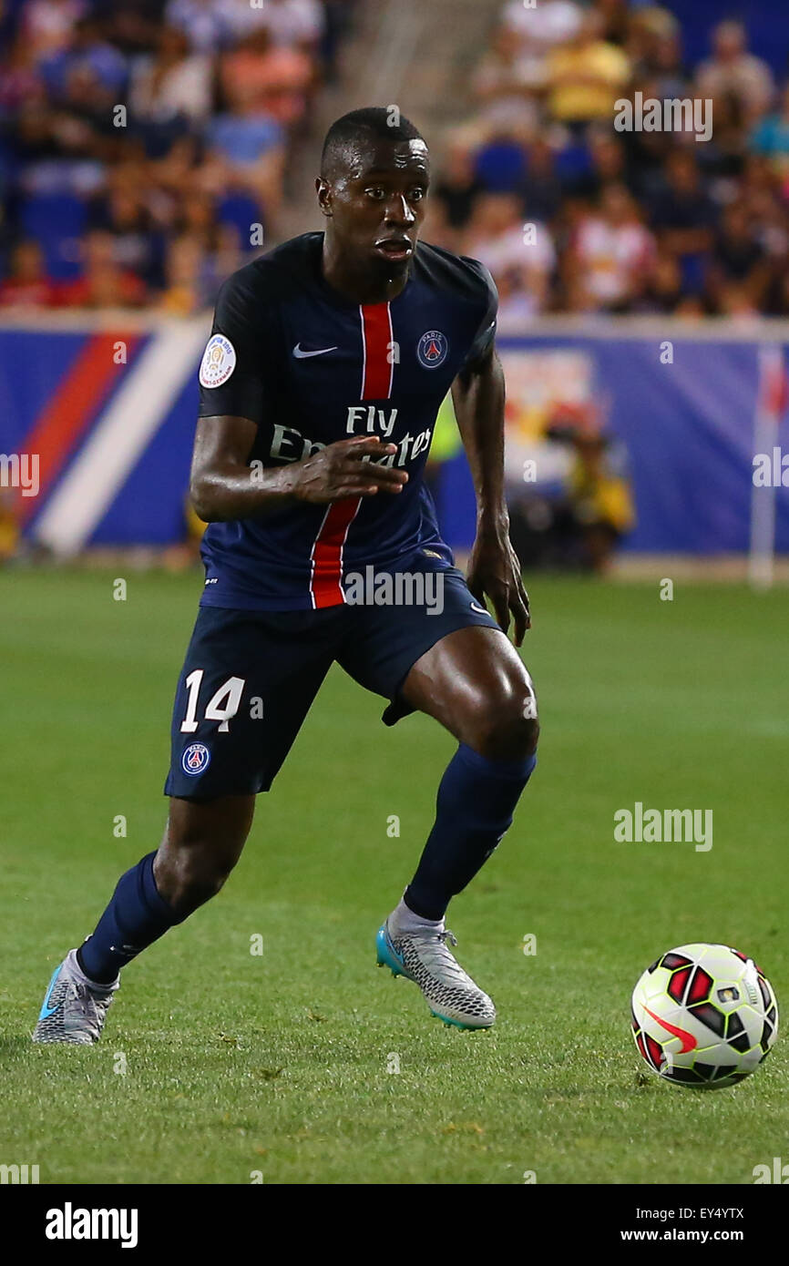 New Jersey, USA. 21st July, 2015. Paris St. Germain midfielder Blaise ...