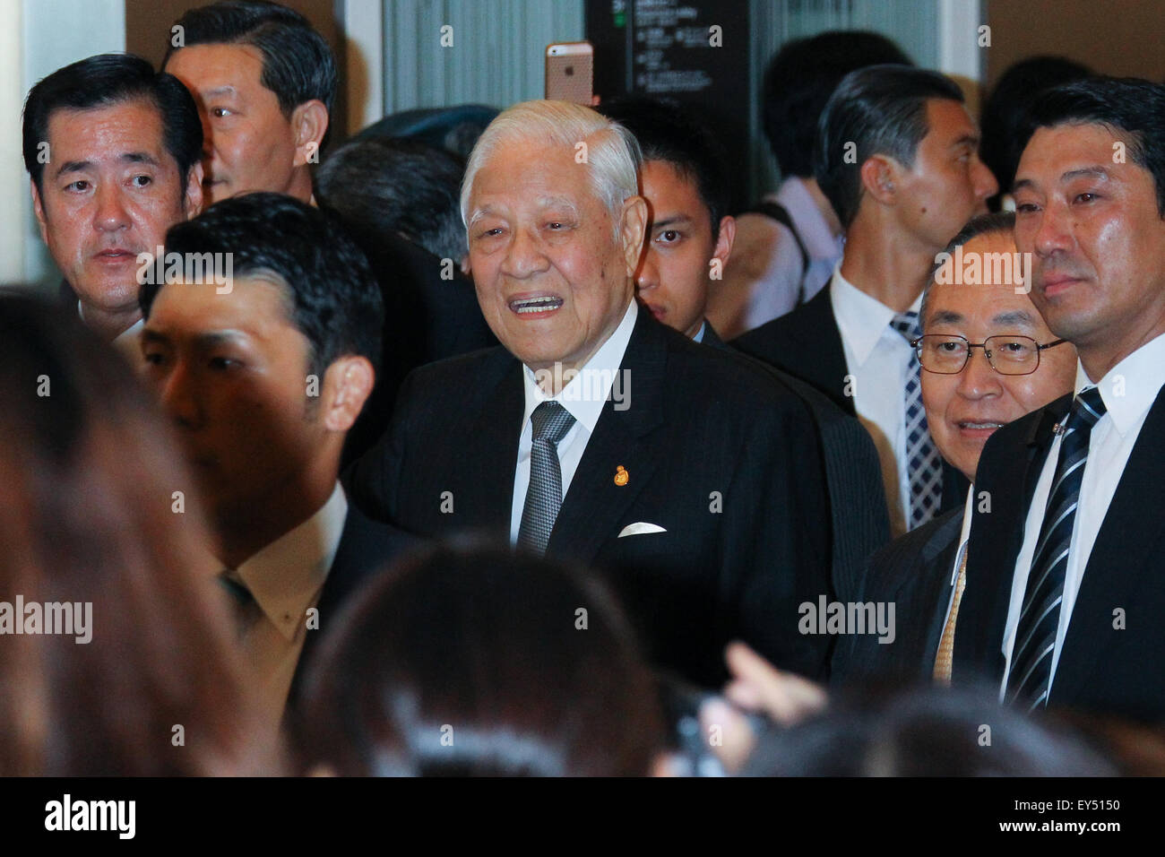 Former Taiwan president Lee Teng-hui arrives at Haneda International ...