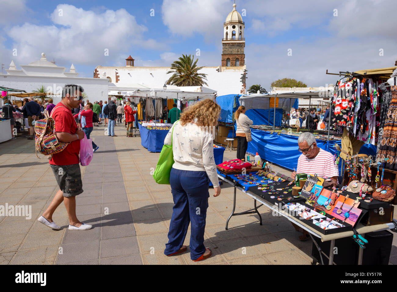 Teguise Market, Lanzarote Stock Photo - Alamy