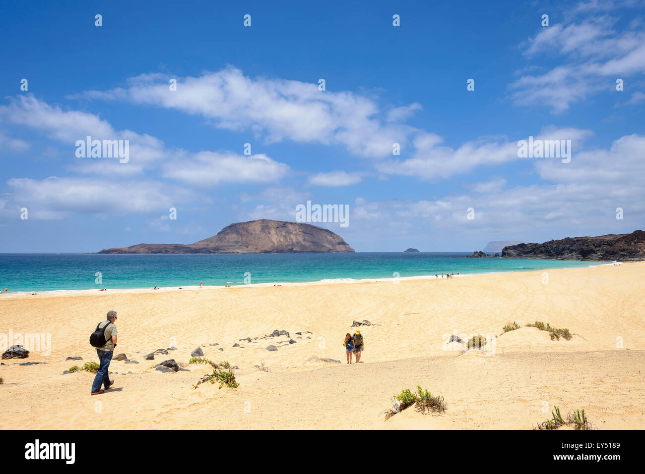 Playa de las Conchas Stock Photo - Alamy