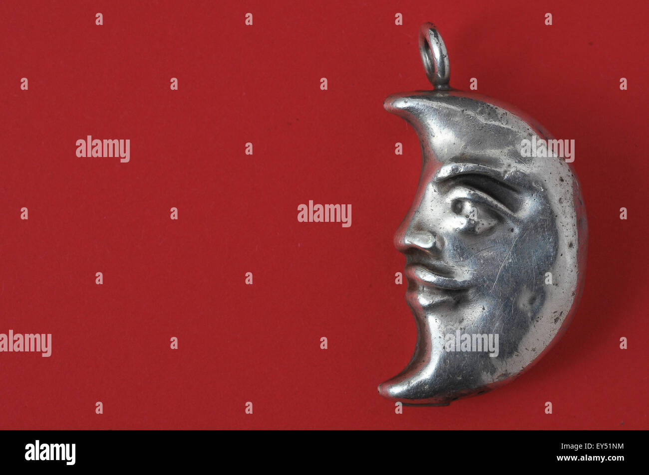 Half Moon Silver Jewel Stock Photo - Alamy