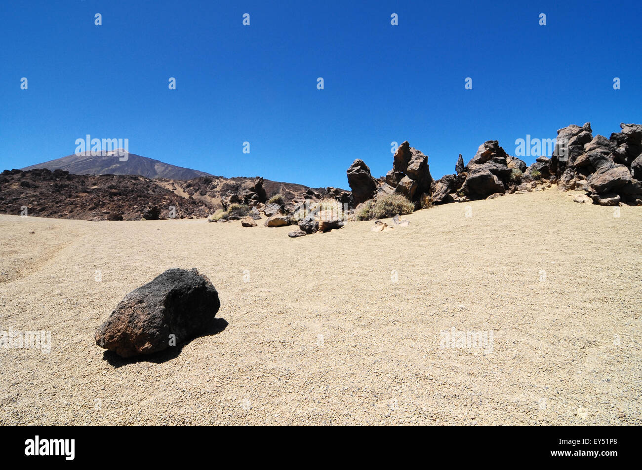 Sand and Rocks Desert Stock Photo - Alamy