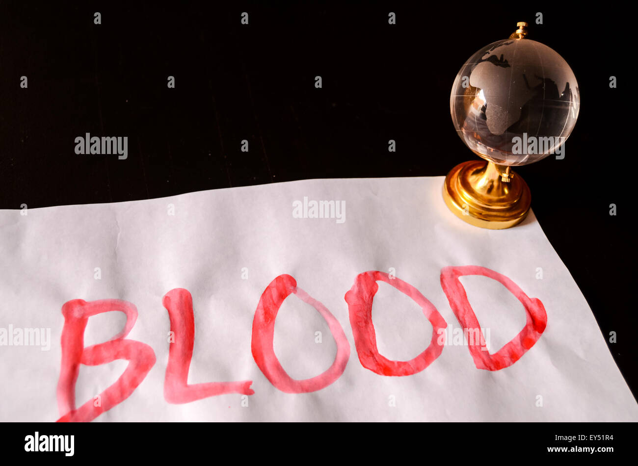 Word Blood Text Stock Photo - Alamy