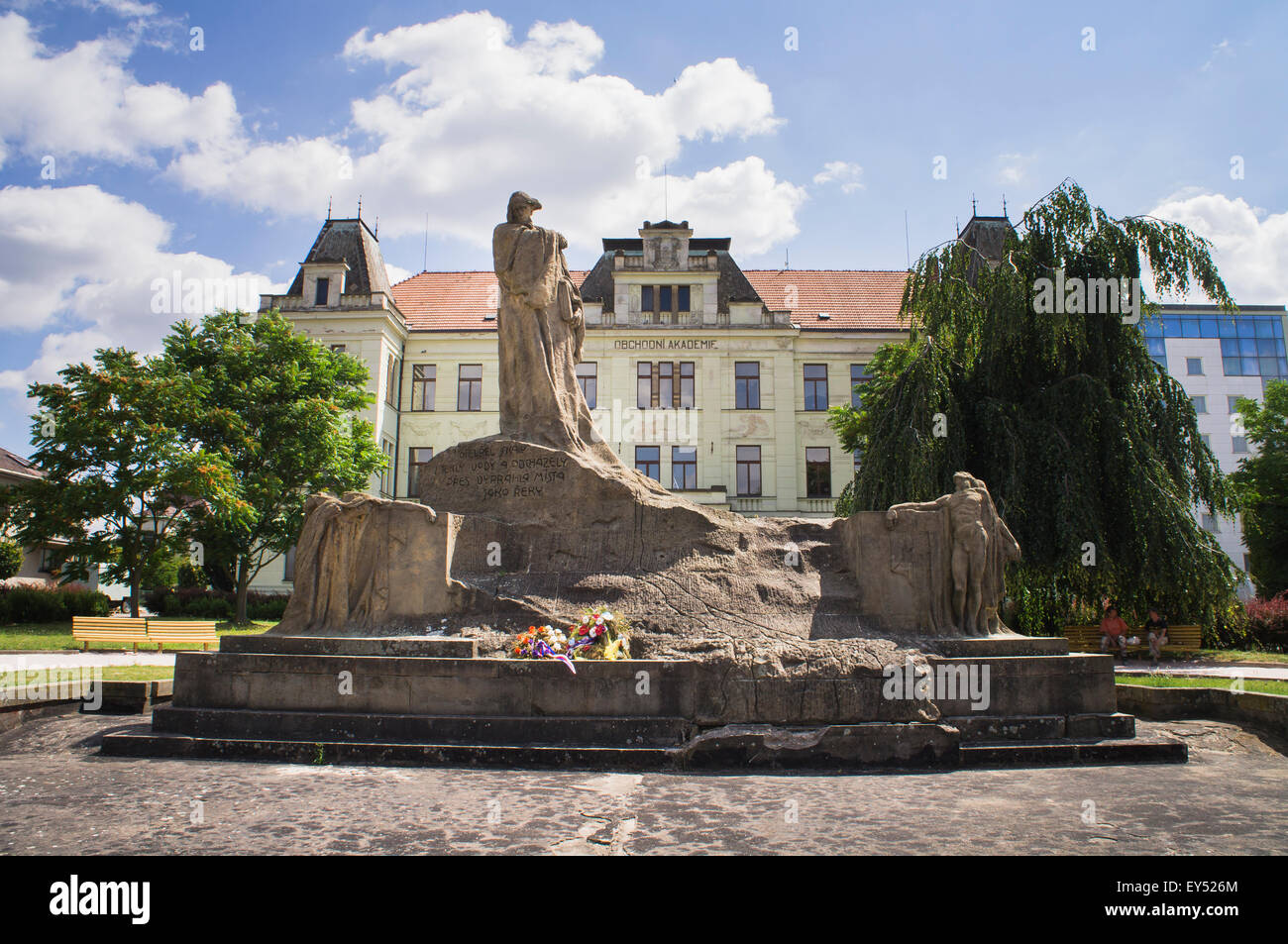 John (Jan) Hus Monument, Ladislav Saloun Stock Photo - Alamy