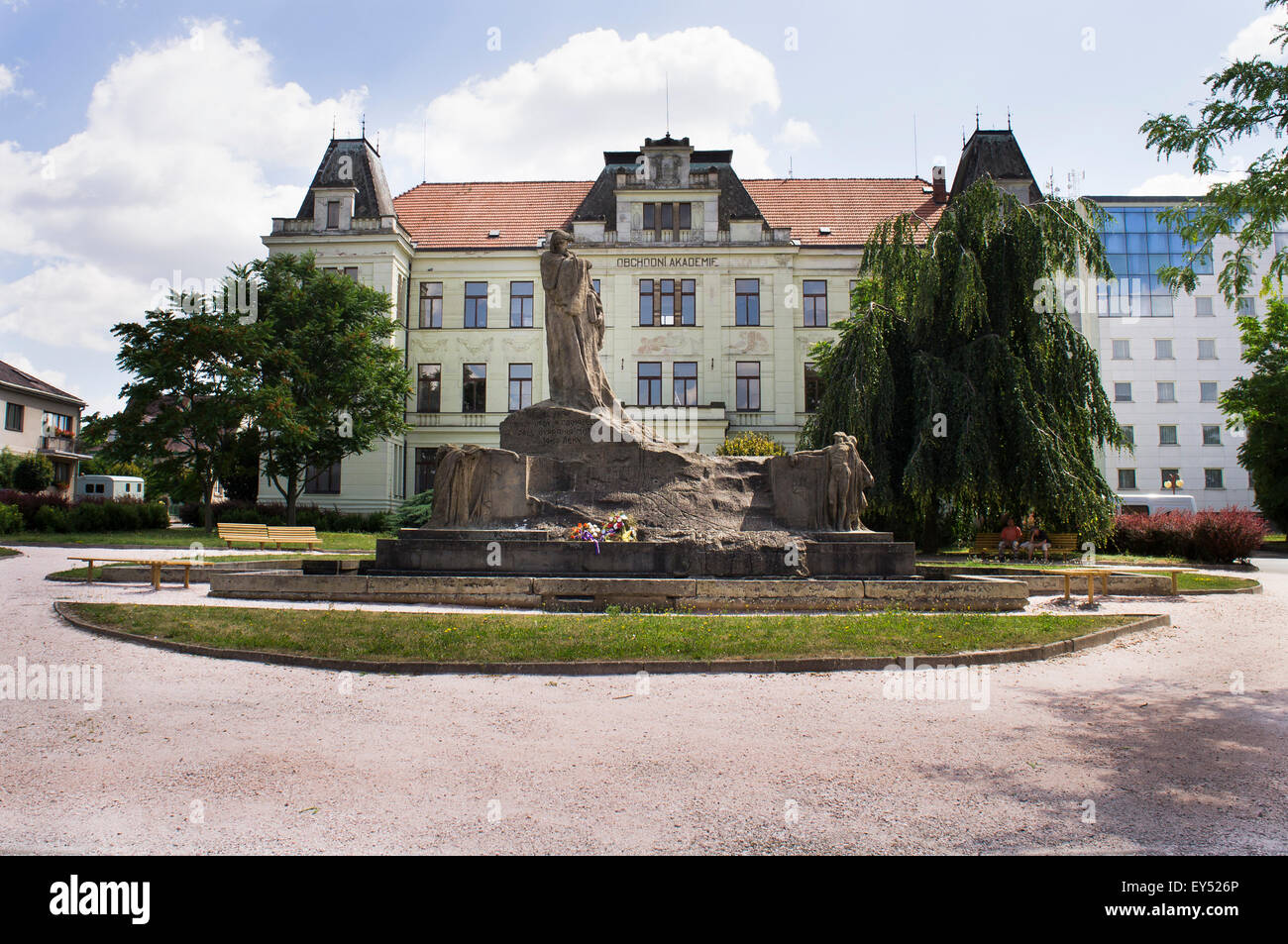 John (Jan) Hus Monument, Ladislav Saloun Stock Photo - Alamy