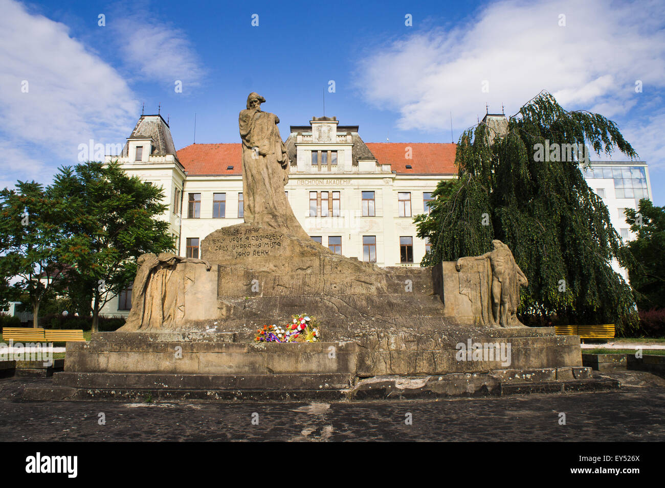 John (Jan) Hus Monument, Ladislav Saloun Stock Photo - Alamy