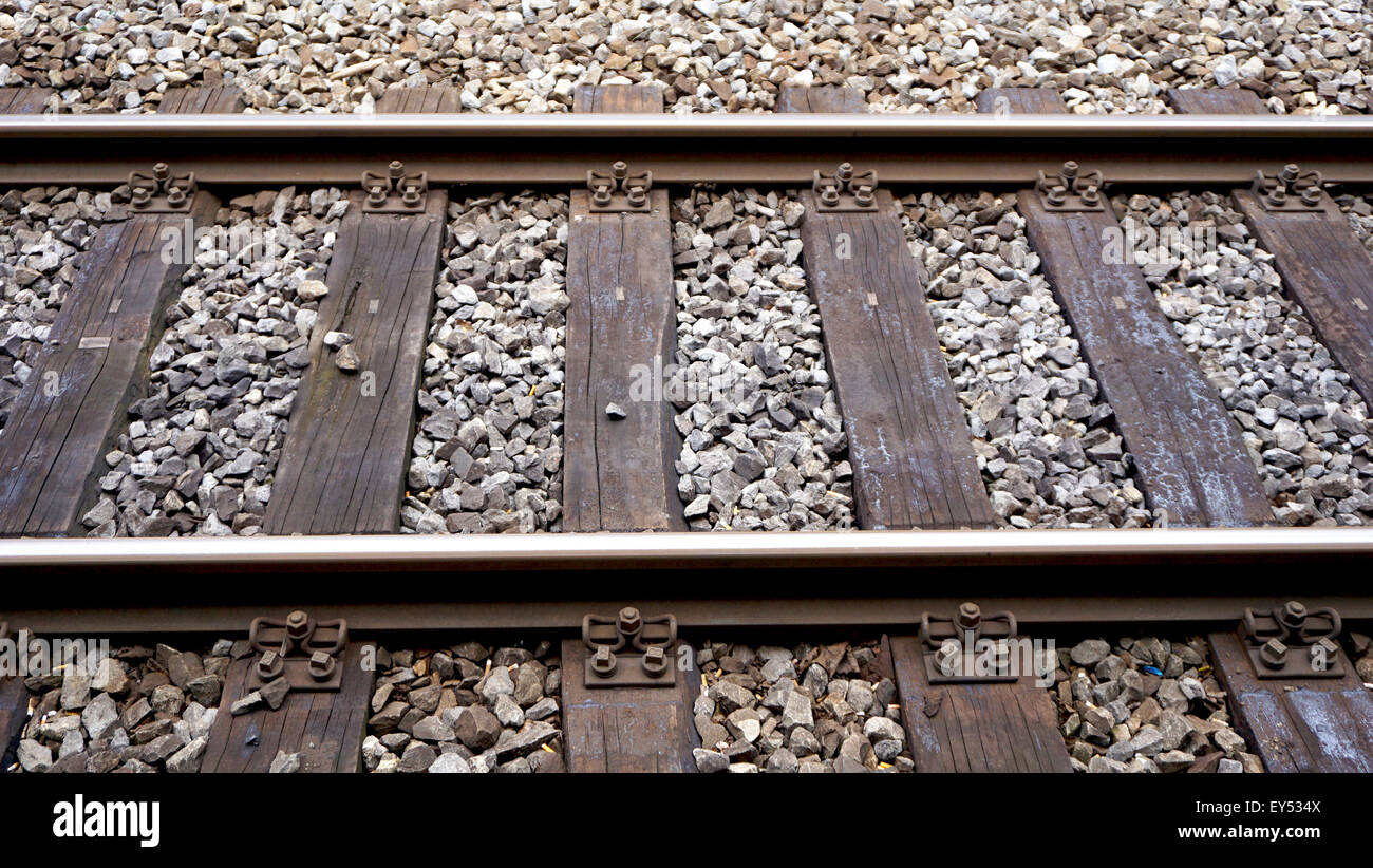 Track of train railway station Interlaken, Switzerland Stock Photo - Alamy