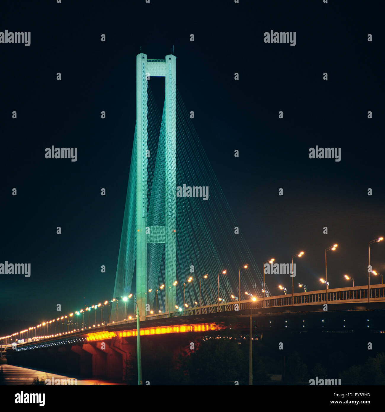 Southern Bridge in Kyiv, Ukraine Stock Photo - Alamy