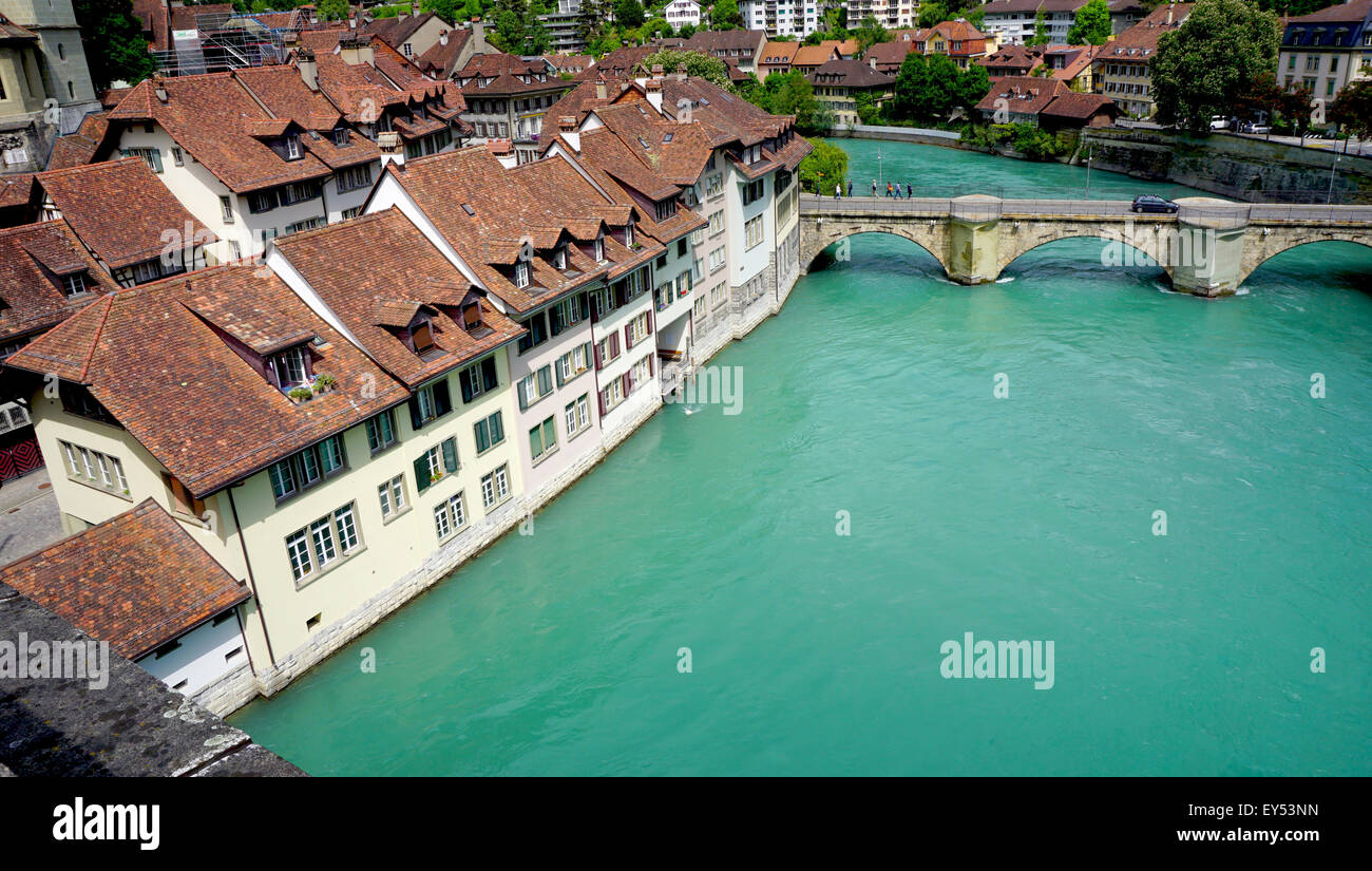 old town city and river on bridge in Bern, Switzerland Stock Photo - Alamy