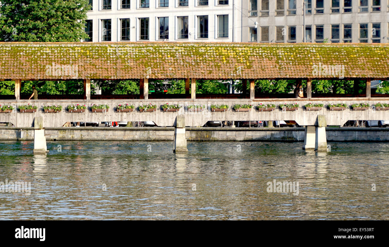 Historical chapel bridge lake lucerne hi-res stock photography and ...