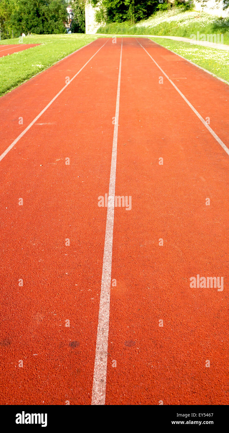 Running Track vertical Stock Photo - Alamy