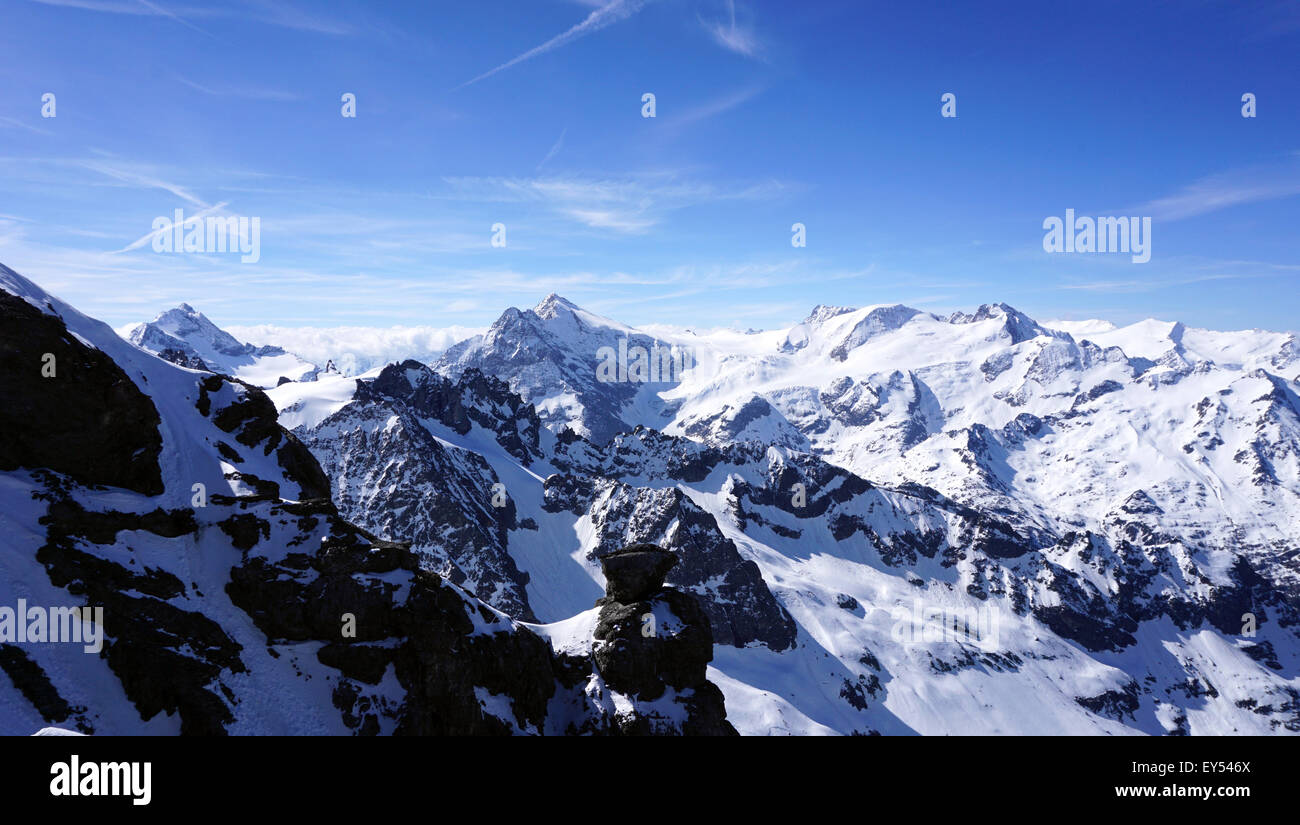 Titlis snow mountains in Engelberg, Lucerne, Switzerland Stock Photo ...