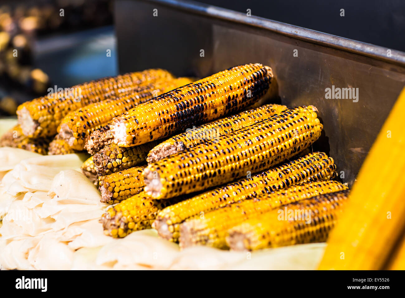 grilled corn in Istanbul Stock Photo - Alamy
