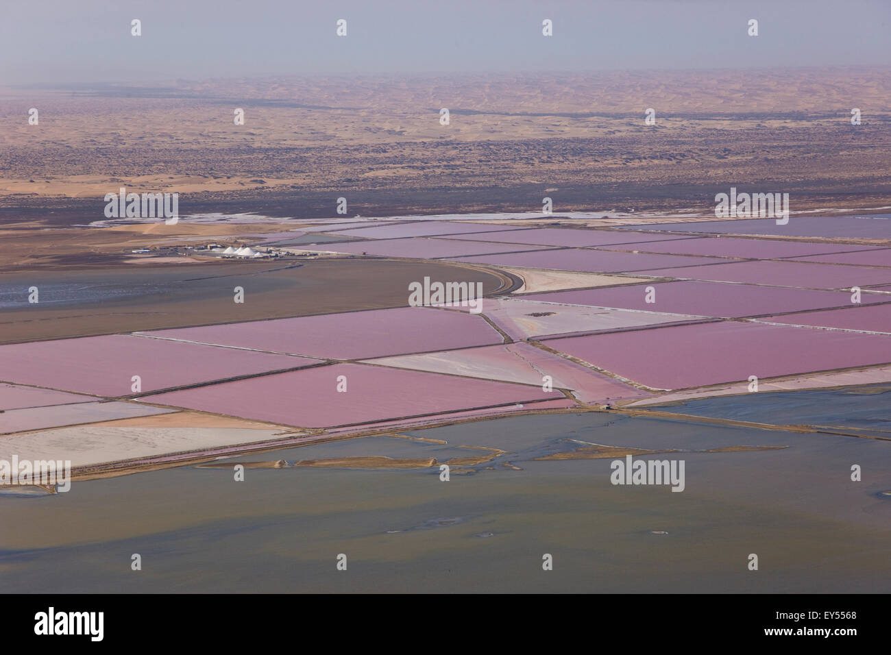 Aerial view of salt - Walvis Bay Namibia Namib Desert Stock Photo - Alamy